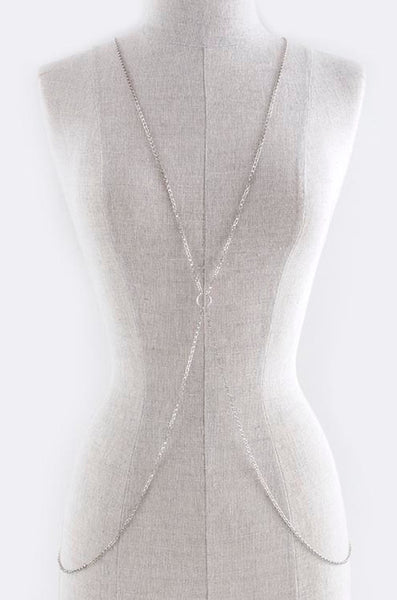 Silver Body Chain – Jewel Candy