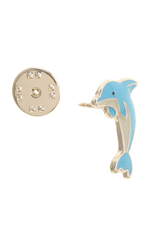 Life's a Beach Dolphin Enamel Pin Set – Jewel Candy