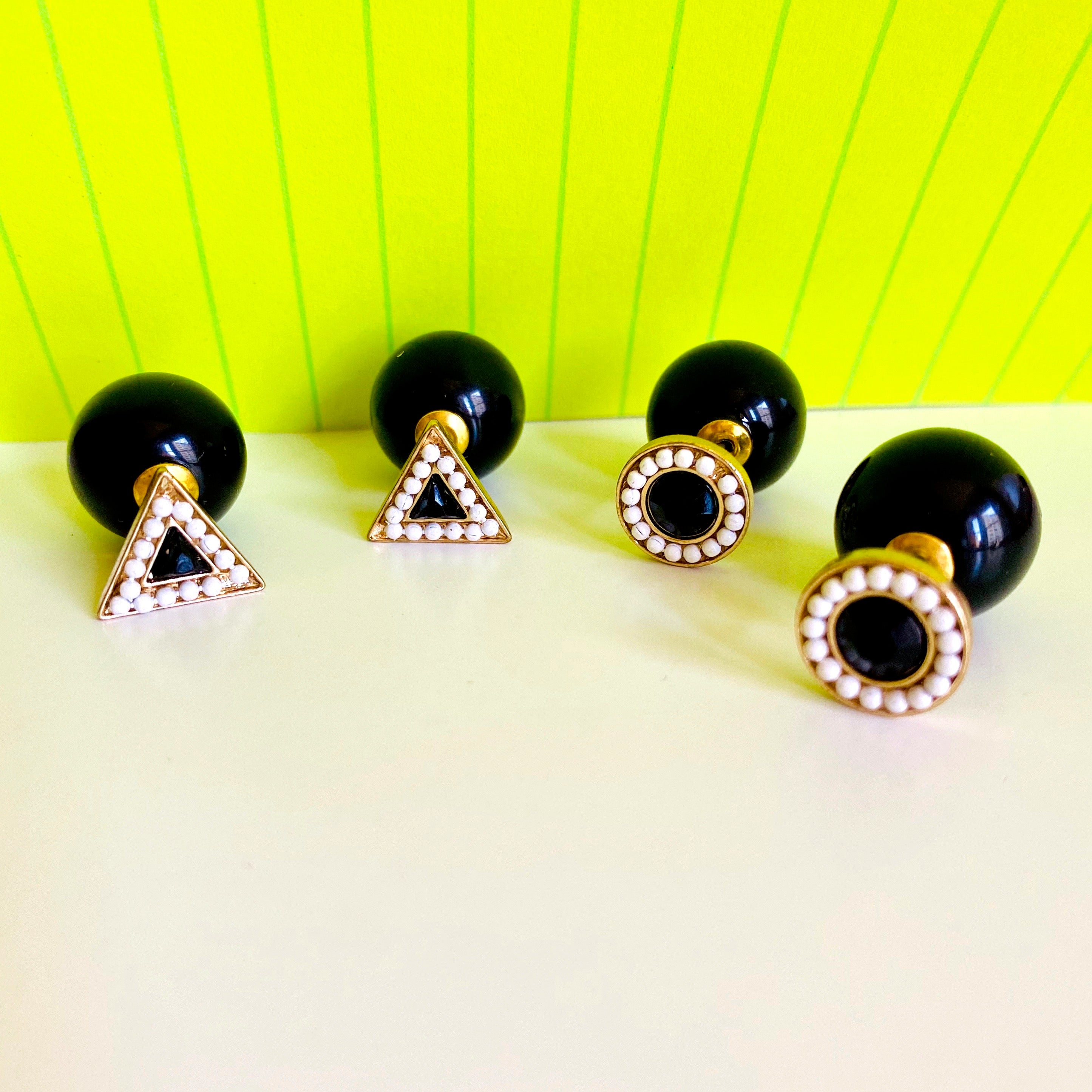 Double Sided Earrings 360 Earrings – Jewel Candy